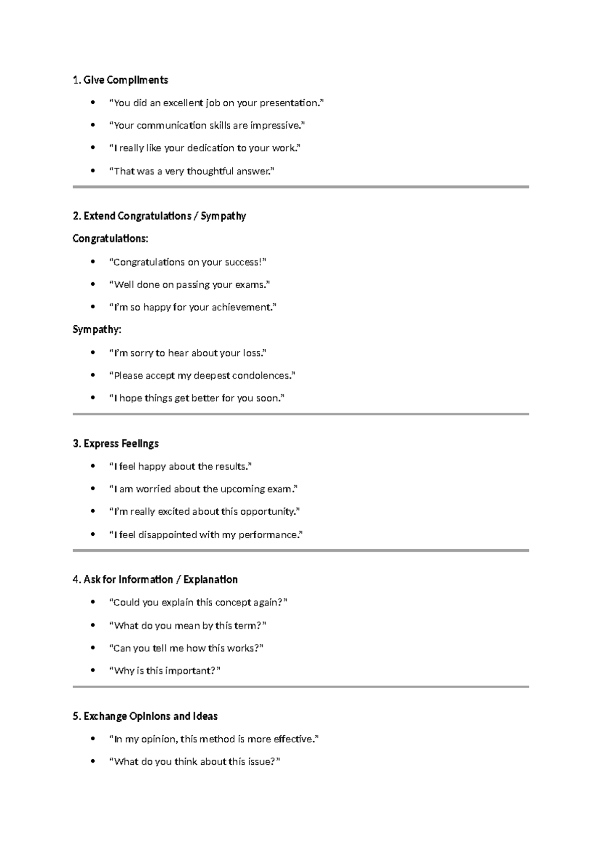 Compliments and Adjectives: Enhancing Communication Skills - Studocu