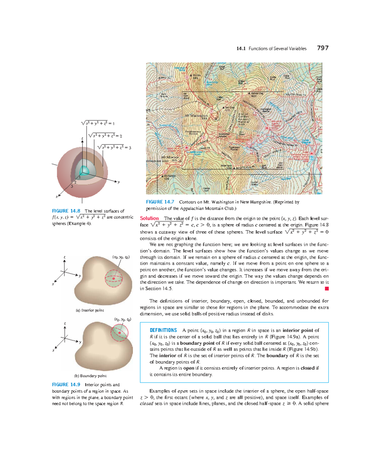 Functions of Several Variables: Level Surfaces in 3D (Thomas Calculus ...