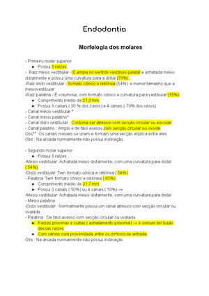 AULA - Introdução À ENDO E Anatomia Dental Interna - Introdução à ...