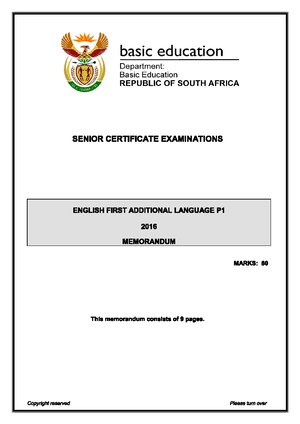 English FAL Short Stories - ####### ENGLISH FIRST ADDITIONAL LANGUAGE ...