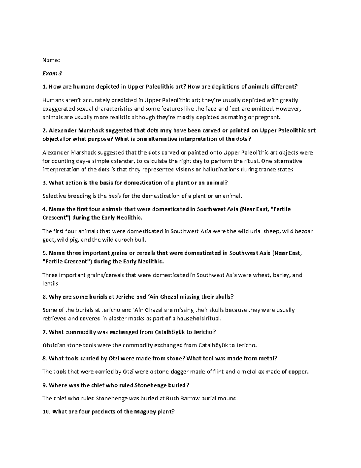 Archeology Exam 3 - Exam questions and answers - Deprecated API usage ...