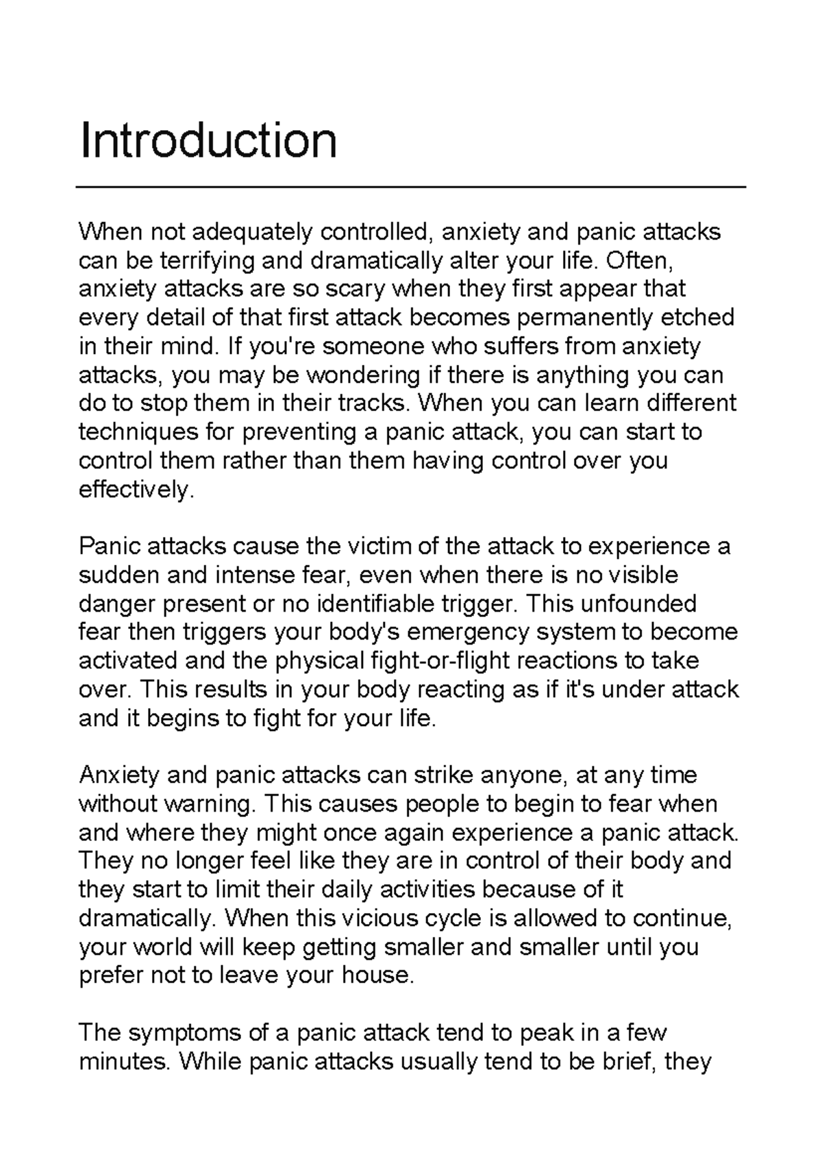 5 Effective Techniques to Manage Anxiety & Panic Attacks - Studocu