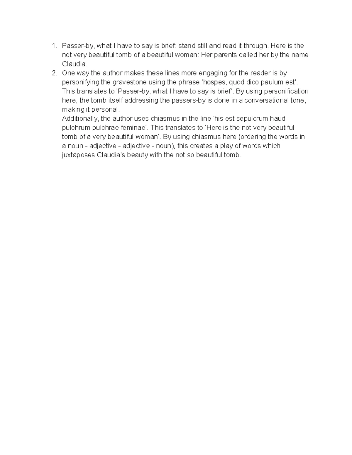 Latin Literature GCSE 2024: Themes of Love & Marriage Insights - Studocu