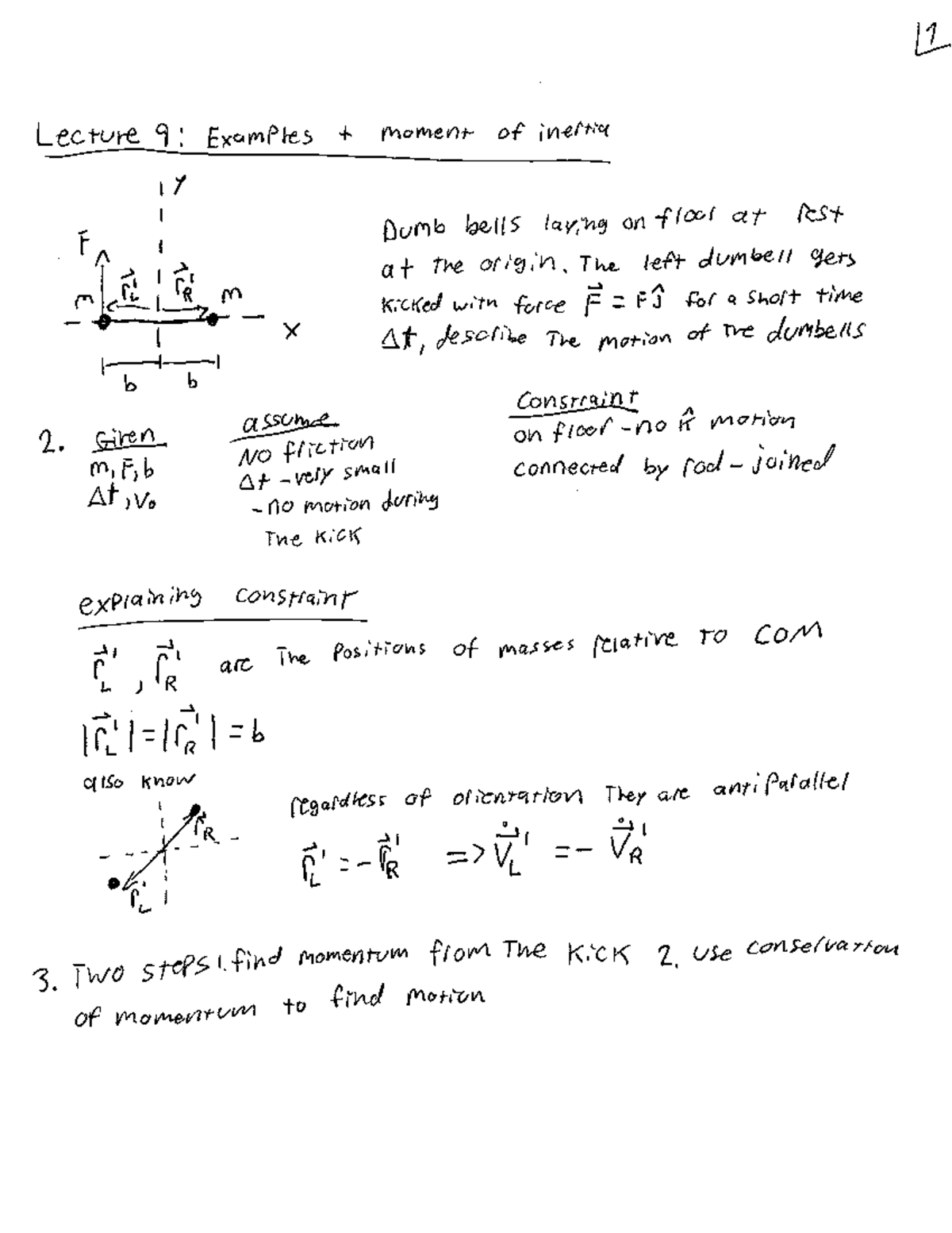 Final Exam Study Notes for ABC123: Moment of Inertia & Motion - Studocu