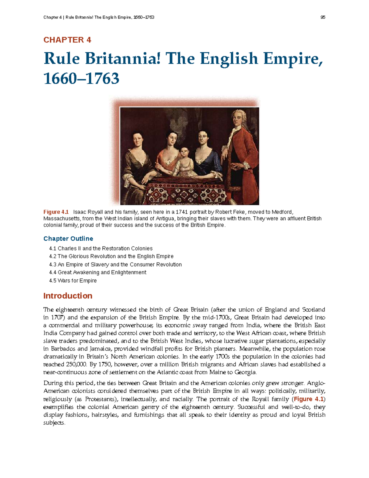 Chapter 4: Rule Britannia! The English Empire, 1660-1763 Overview - Studocu