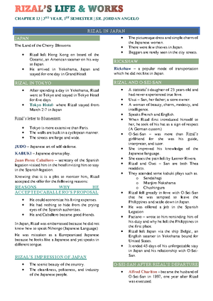 Chapter 12 Hong Kong, Macau & Japan 1888 - RIZAL’S LIFE & WORKS CHAPTER ...