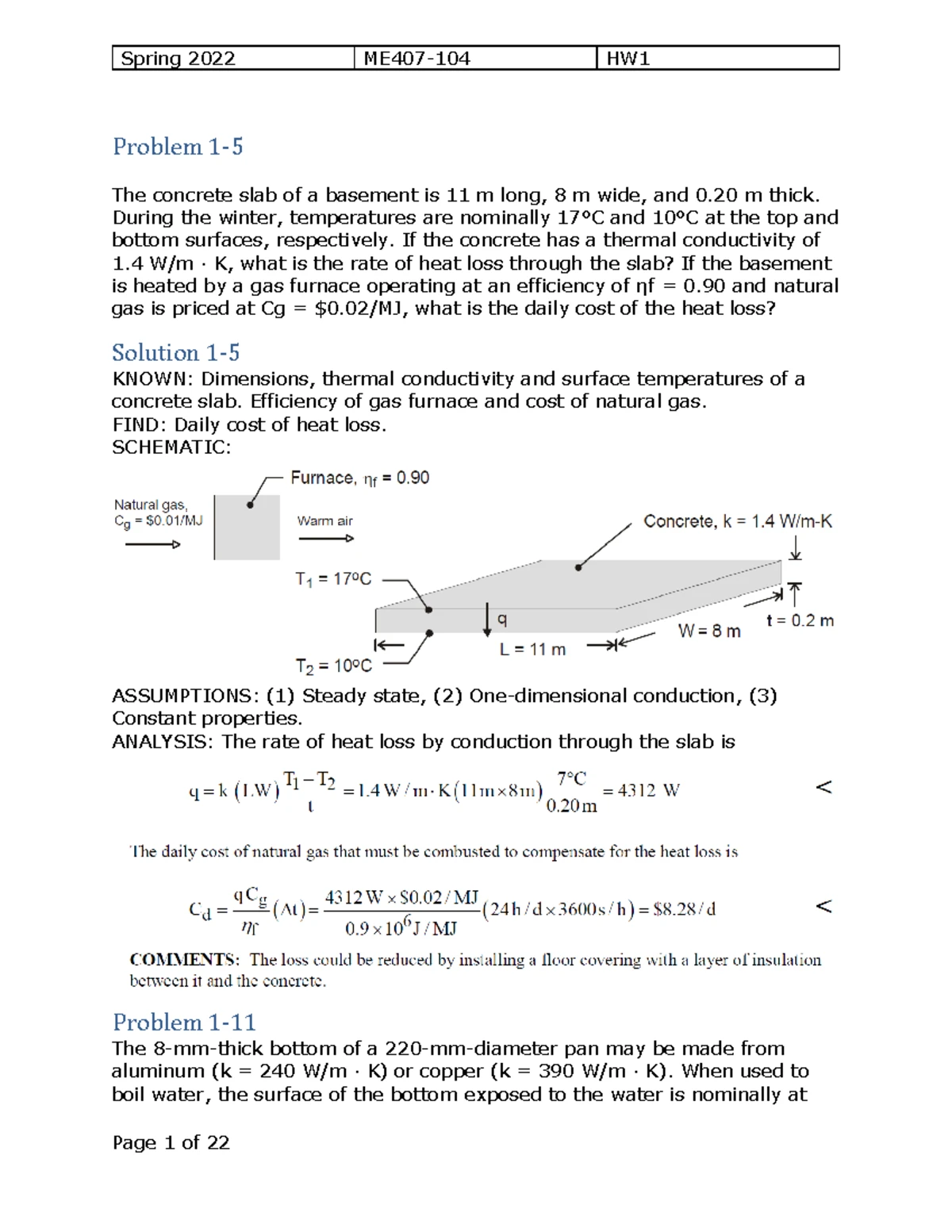 ME407 104 HW4 solution - Homework - Exact Solutions Problem 4-5 Solution 4-5 Shape Factors and ...
