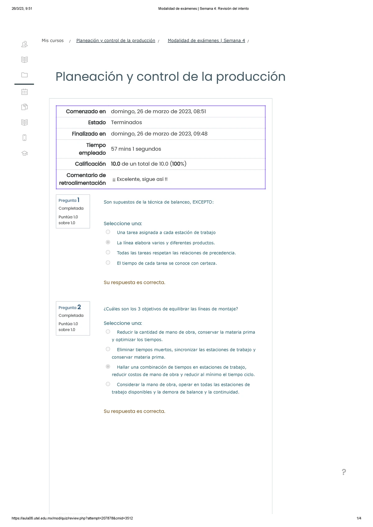 Normas y control de calidad semana 1 - Normas y control de calidad 1. Mis cursos 2. Normas y ...