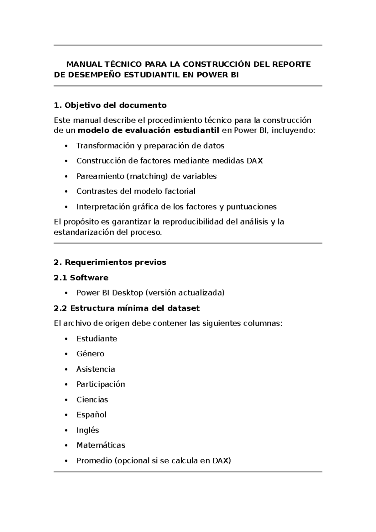 Manual Técnico: Construcción de Reporte de Desempeño Estudiantil en ...