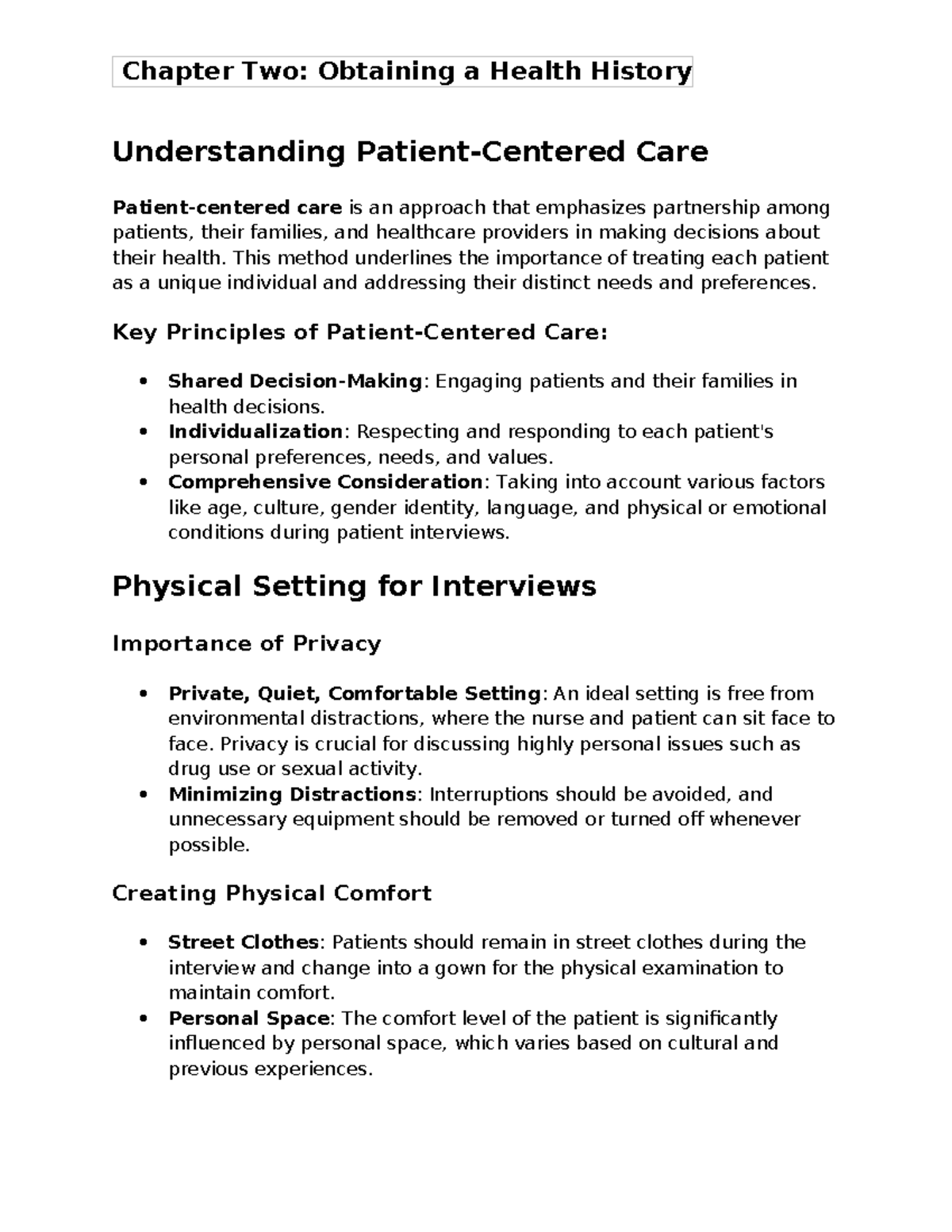 Comprehensive Guide to Patient Health Interview Techniques and History ...