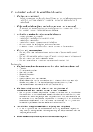 B1-K1-W1 O1, O2, O3, T1 - werkproces Verzorgende IG - B1-K1-W O1, O2, O3,T Onderkent de ...