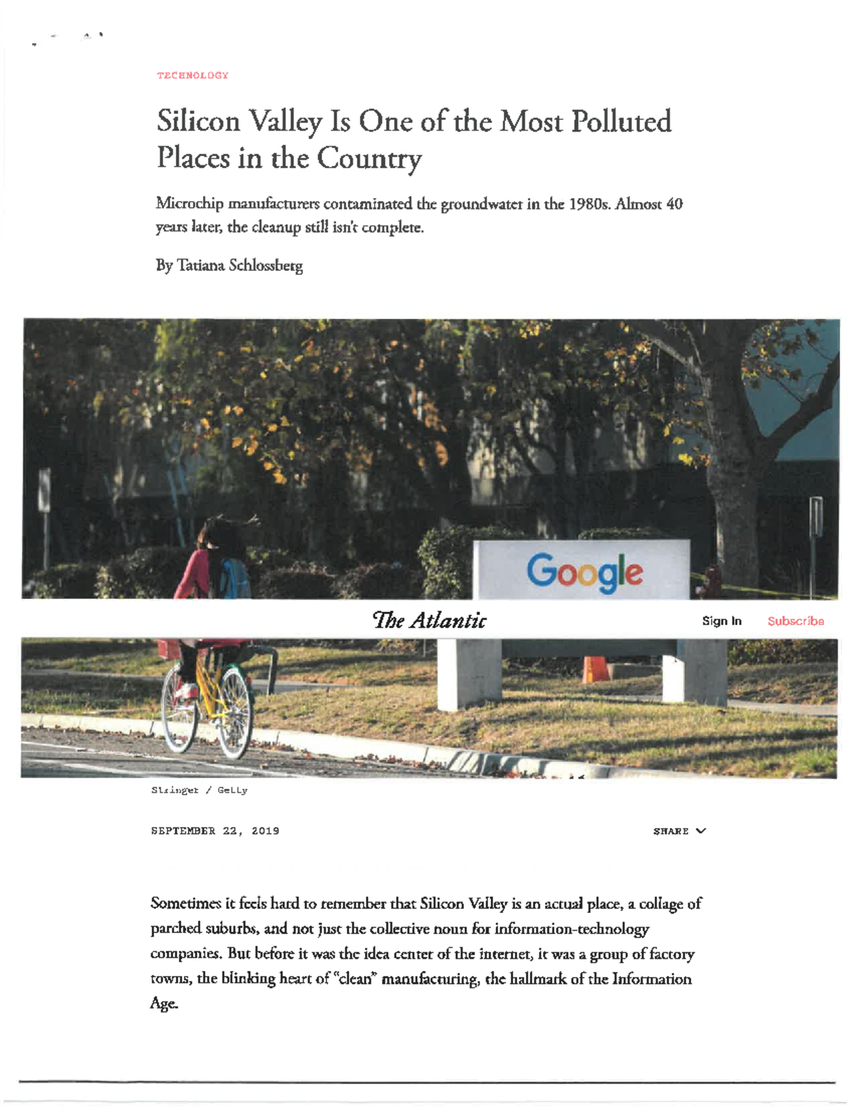 Silicon Valley's Pollution Legacy: A Deep Dive into Tech's Impact - Studocu