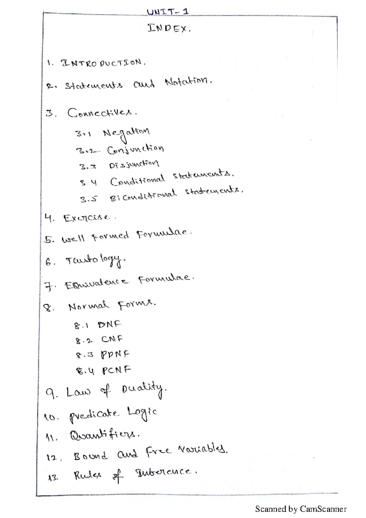 Discrete Mathematics - Unit 1: Logic and Proof Techniques - Studocu
