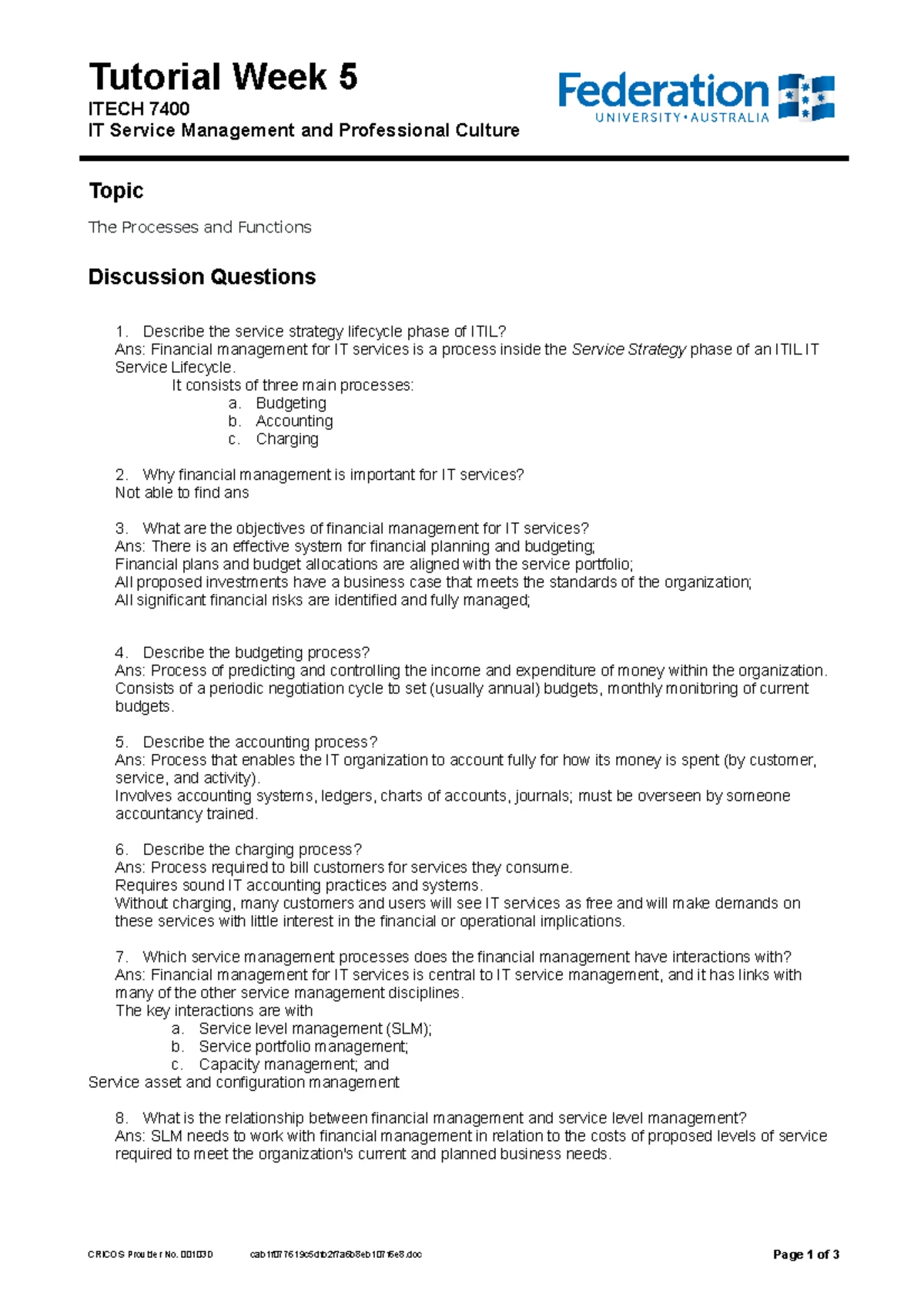 ITECH1400 Assignment 1: Thue-Morse Sequences & Programming Tasks - Studocu