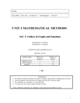 Mathematical Methods- Unit 1 - Grade: 11 - Victorian Certificate of ...