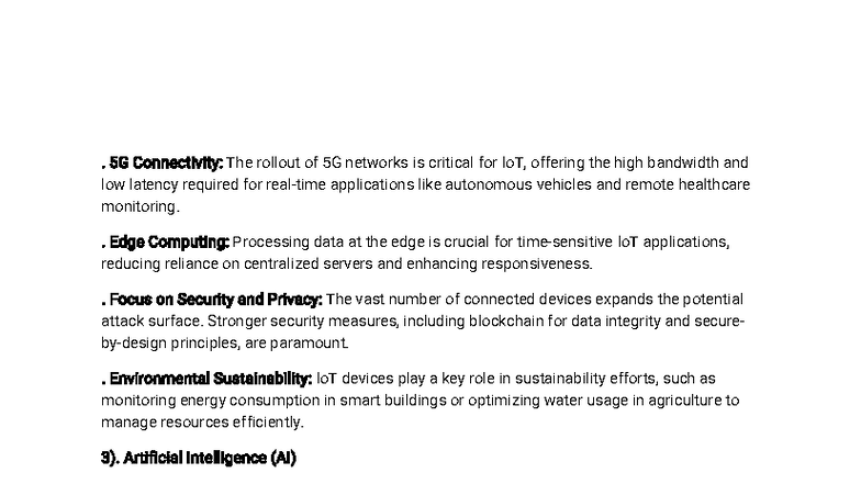 Comp 313: Exploring 5G, AI, and Blockchain in IoT Applications - Studocu