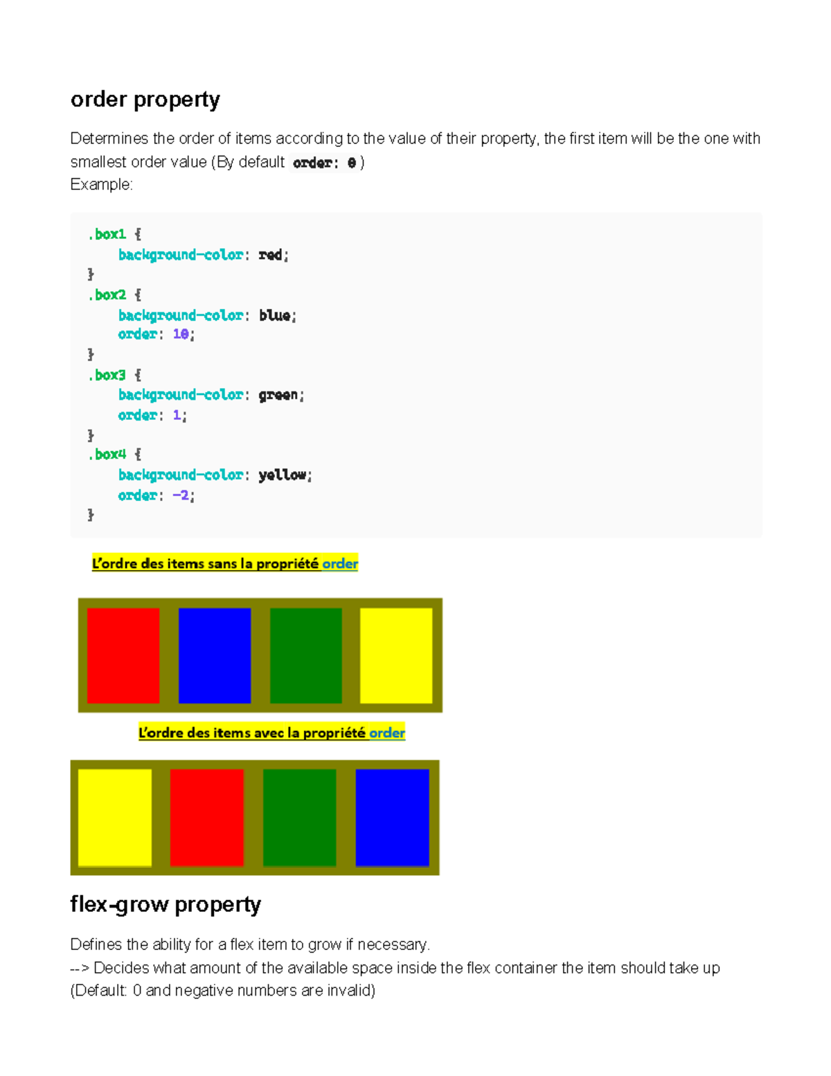 3- Items Properties: Understanding Flexbox Order and Sizing - Studocu