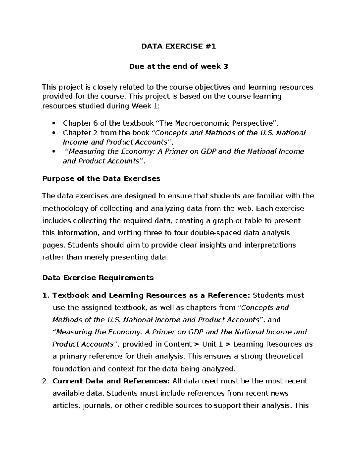 Data Exercise 1: Updated Assignment on GDP Analytics and Insight - Studocu