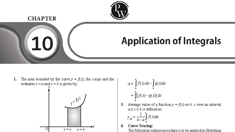 CHAPTER 10: Application of Integrals Short Notes for JEE 2026 - Studocu