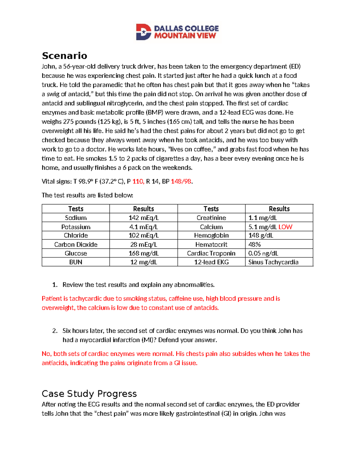GERD Case Study Analysis: Understanding John's Condition and Treatment ...