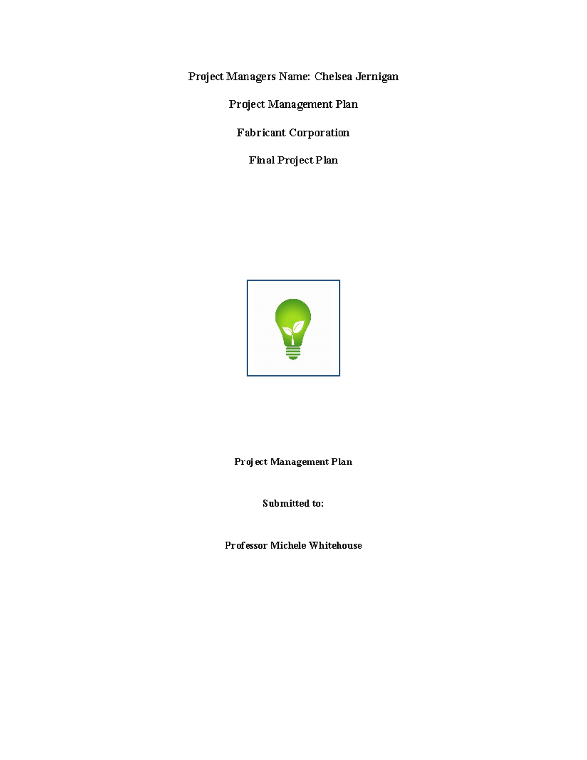 QSO-640: Milestone 1 - Project Initiation Report on Fabricant Project ...