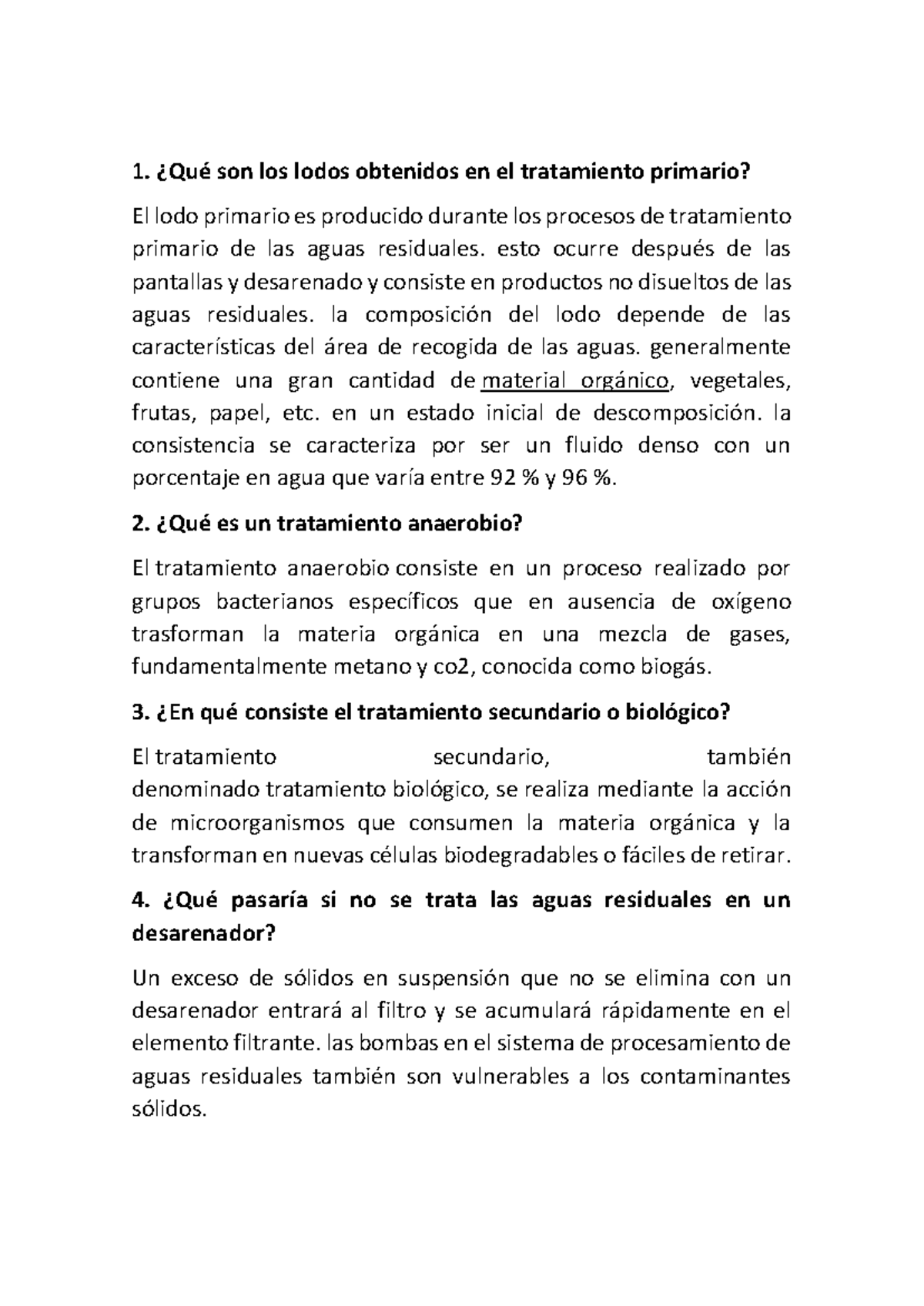 Tratamiento DE Aguas Residuales - ¿Qué son los lodos obtenidos en el ...