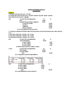 Chapter (5) Breakeven Analysis - Exercises and Problems With Solutions - Chapter (5) Breakeven ...