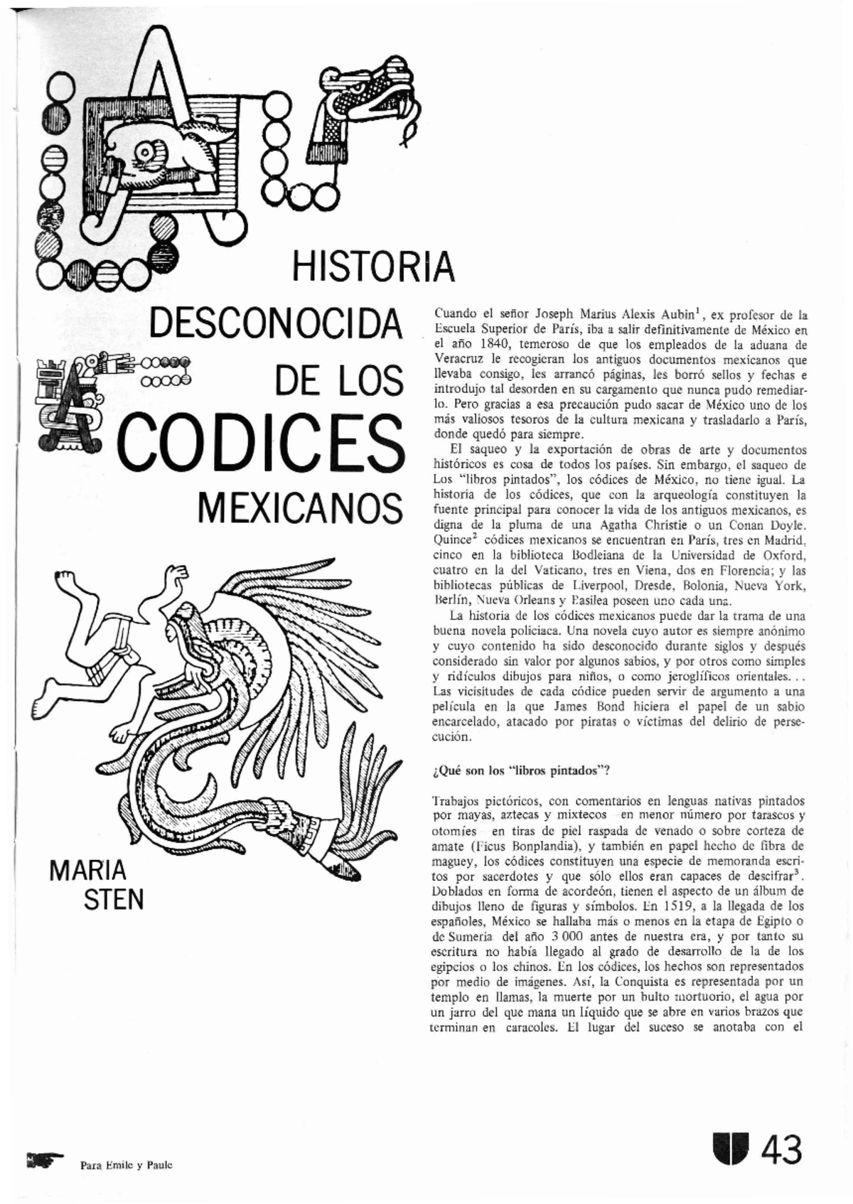 Estudio sobre los Códices Prehispánicos: Historia y Significado ...
