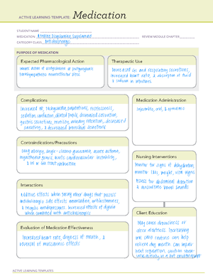 Basic Concept B - ATI Learning Stacks, templates used for drug ...