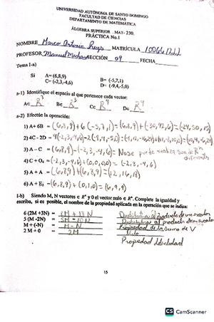 Algebra superior Practica No. 2 - Algebra Superior Universidad Autonoma ...