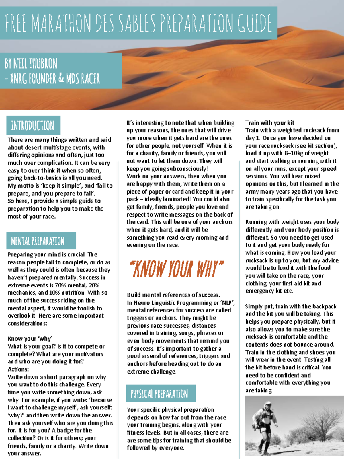 MDS Preparation Guide: Essential Tips for Marathon des Sables - Studocu