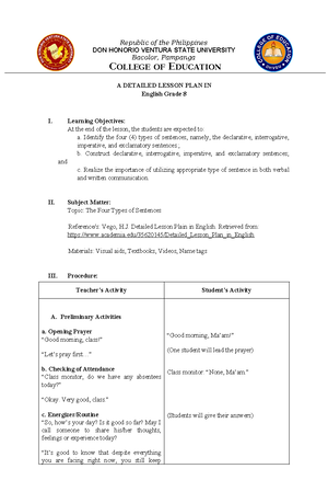 UNIT 5- Lesson PLAN - Facilitating Learner Centered - UNIT V: LESSON 1 ...