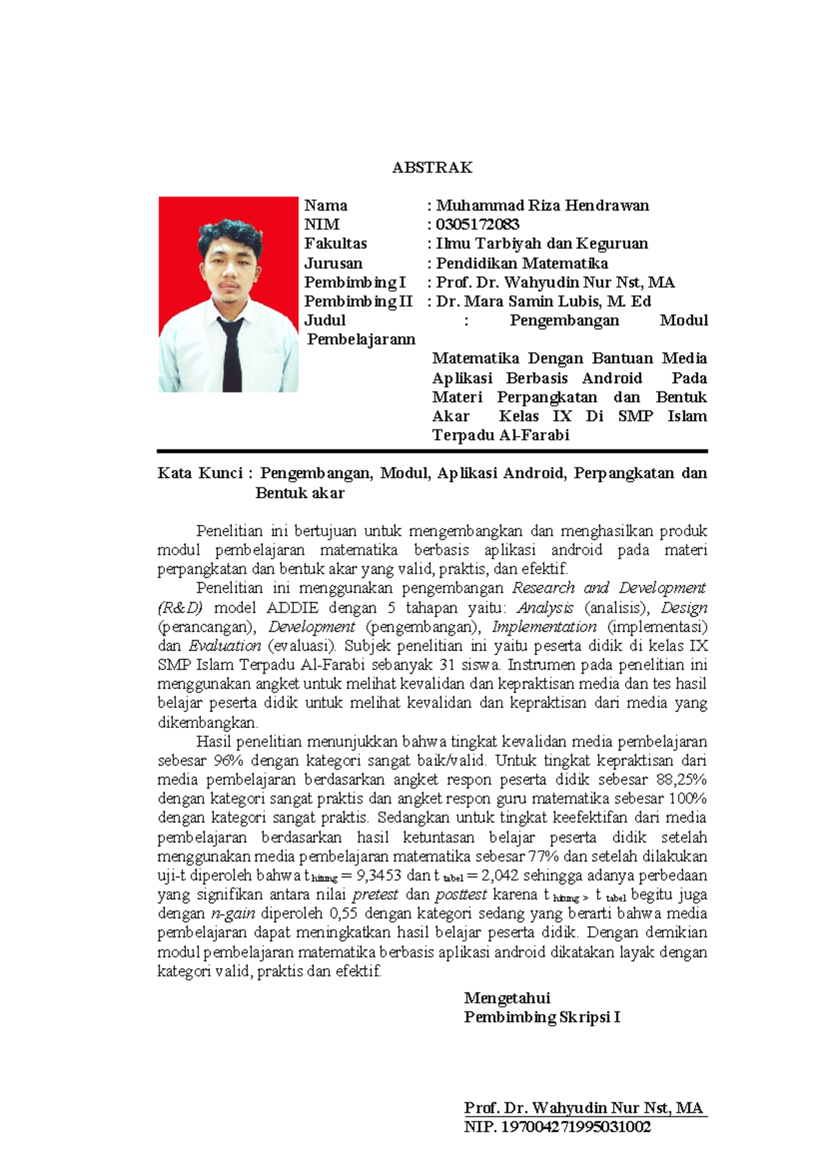 Pengembangan Modul Pembelajaran Matematika Berbasis Android Kelas IX ...