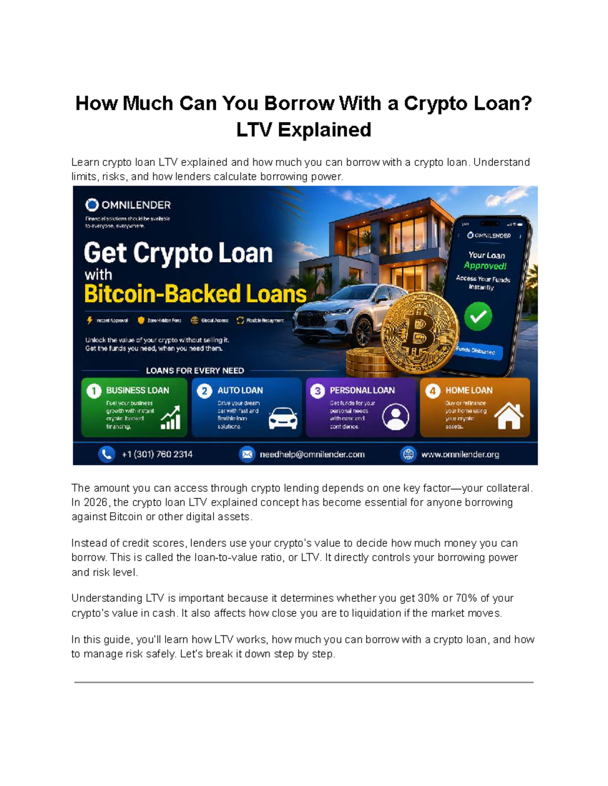 Understanding Crypto Loan Limits: LTV Explained for 2026 - Studocu
