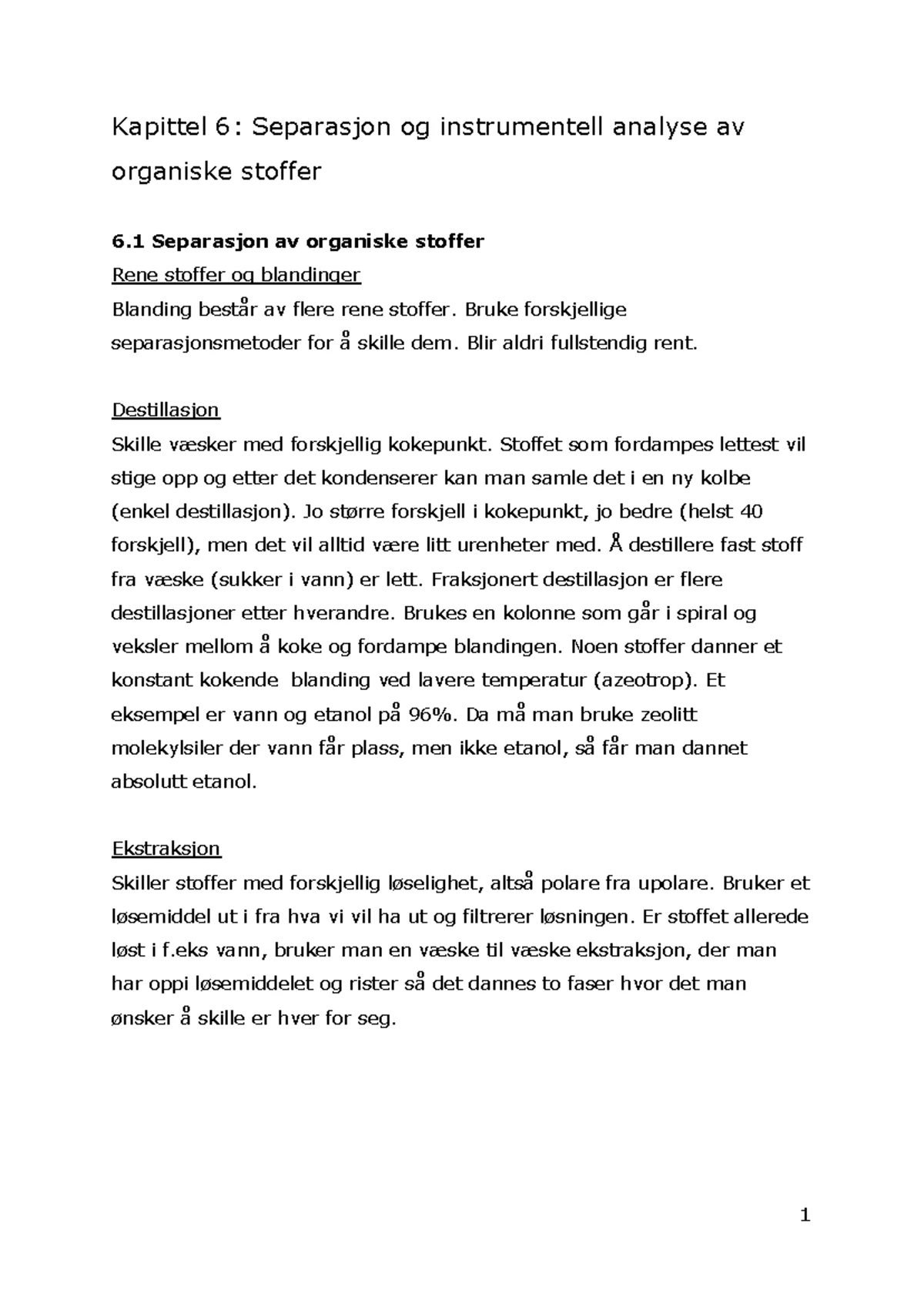 Kapittel 3 - Reaksjoner og Beregninger i Kjemi (KJEM101) - Studocu