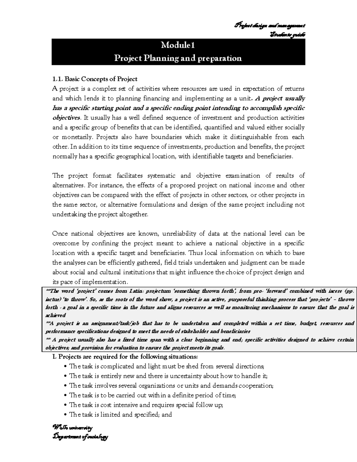 Project Design and Management: A Comprehensive Student Guide ...