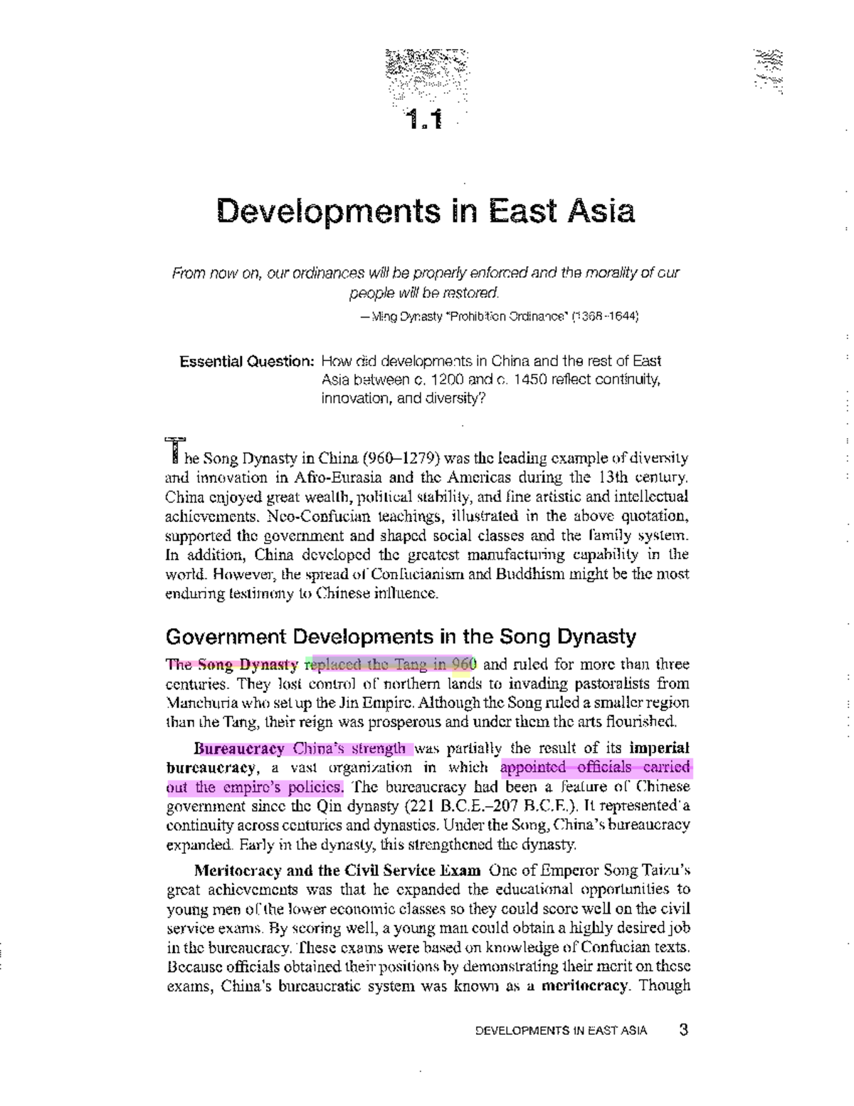 Eshaan Iyer - 1.1 Amsco - AP world unit one - 1. Developments in East ...