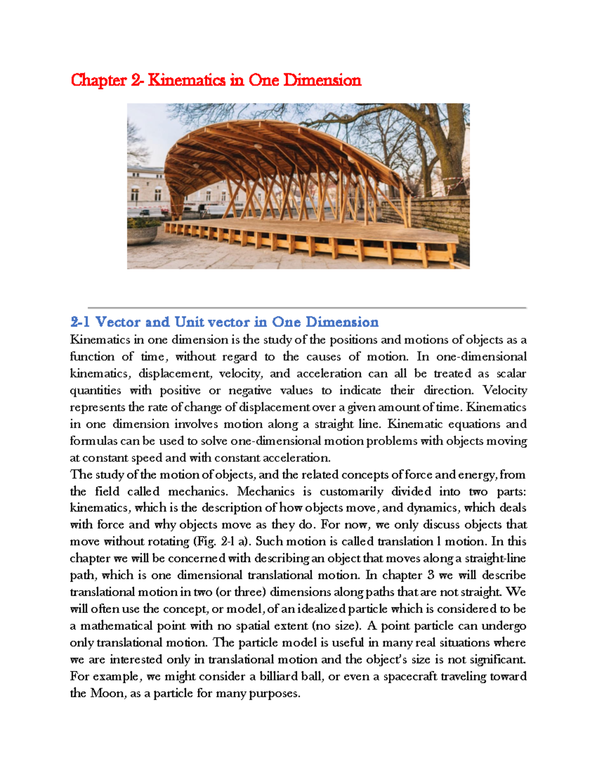 Kinematics in One Dimension: Instantaneous Velocity and Acceleration ...