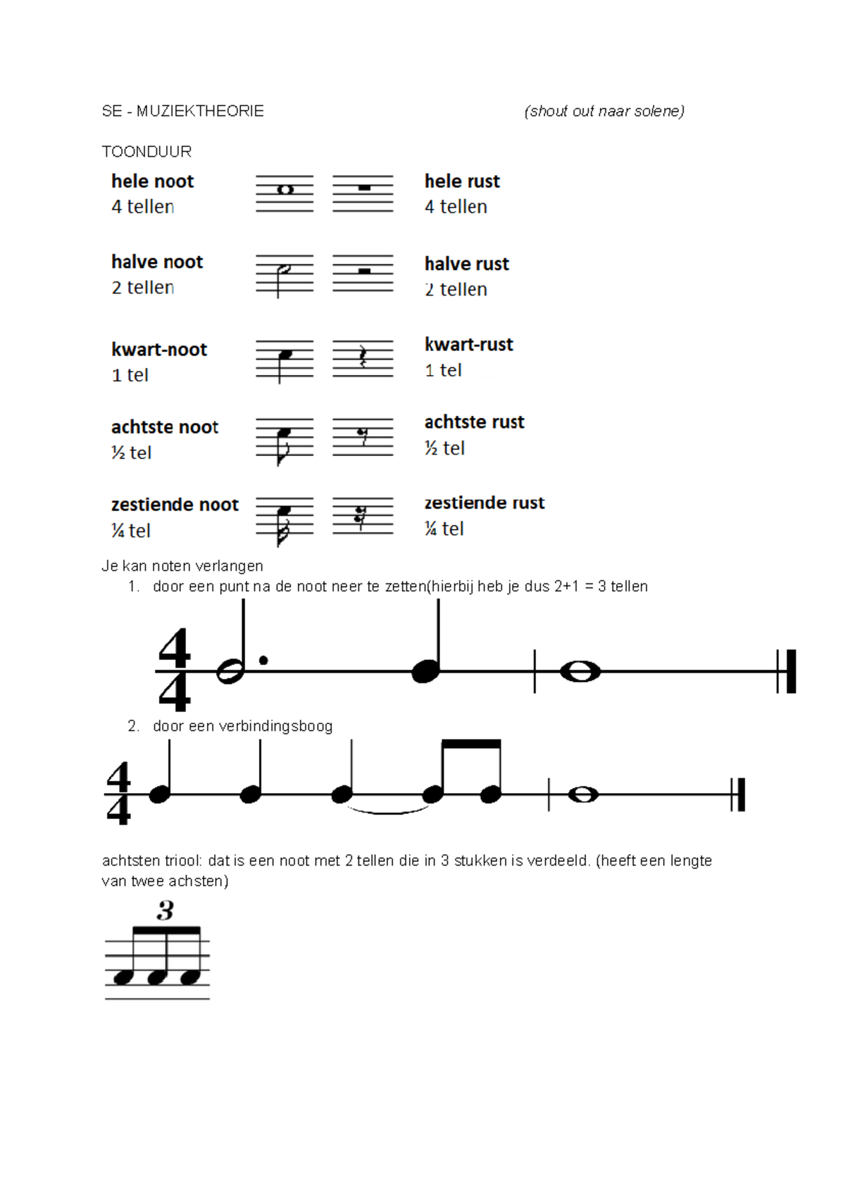 Muziektheorie SE: Essentiële Concepten en Terminologie - Studeersnel