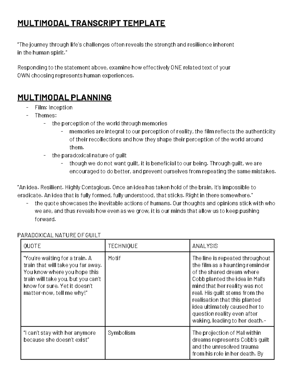 Common Module Multimodal Transcript - MULTIMODAL TRANSCRIPT TEMPLATE ...