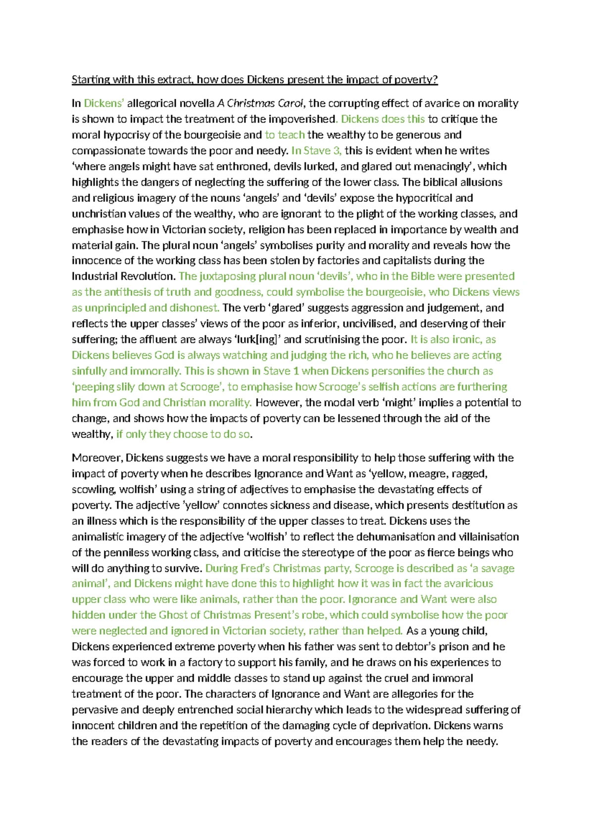 Isolation Theme Analysis in Dickens' "A Christmas Carol" Essay - Studocu