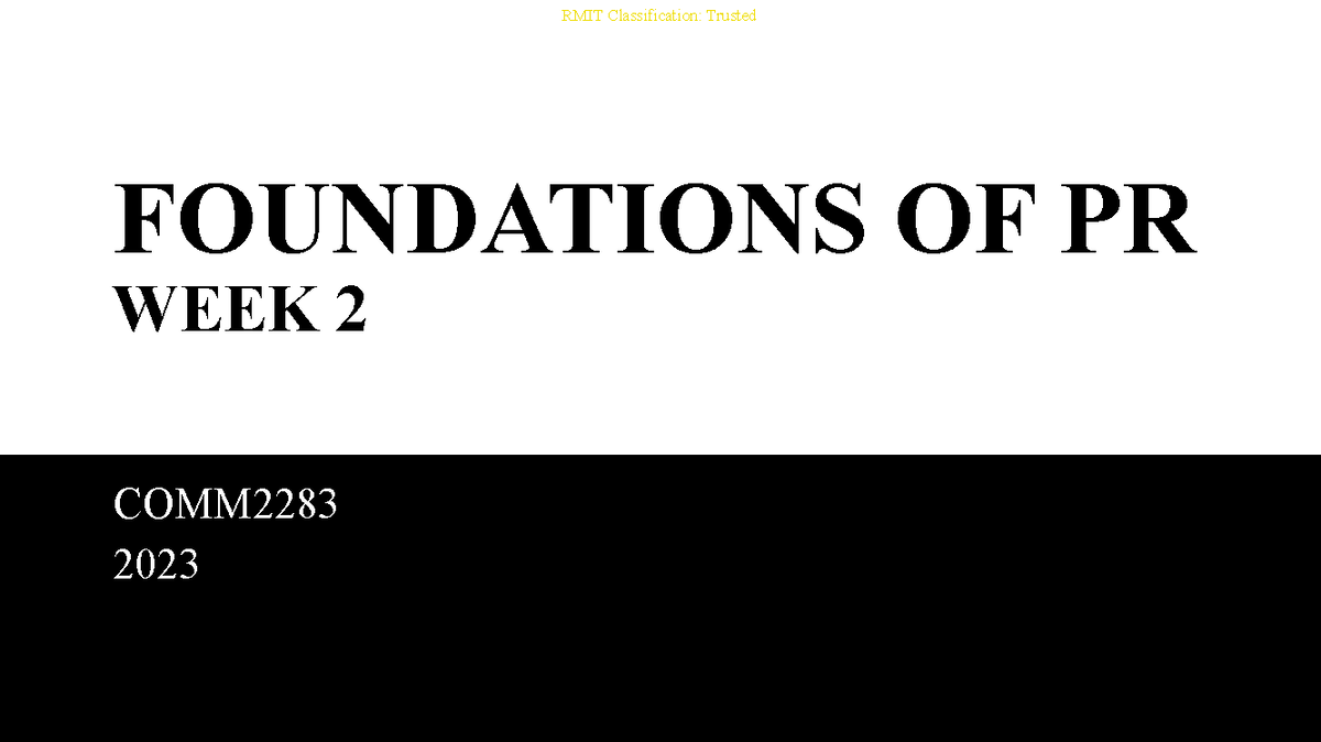 Foundations of PR: Stakeholders vs. Publics Overview (COMM1161 ...