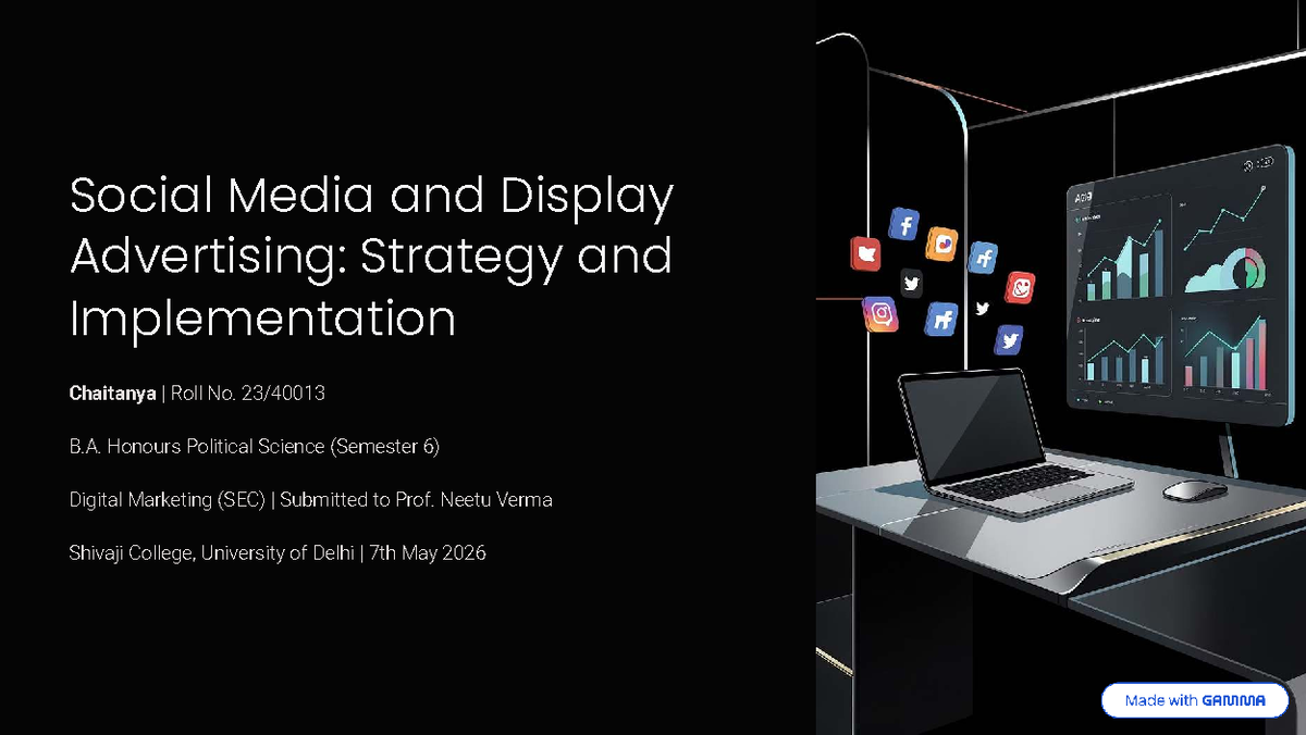 Social Media & Display Advertising: Strategy & Implementation (B.A ...