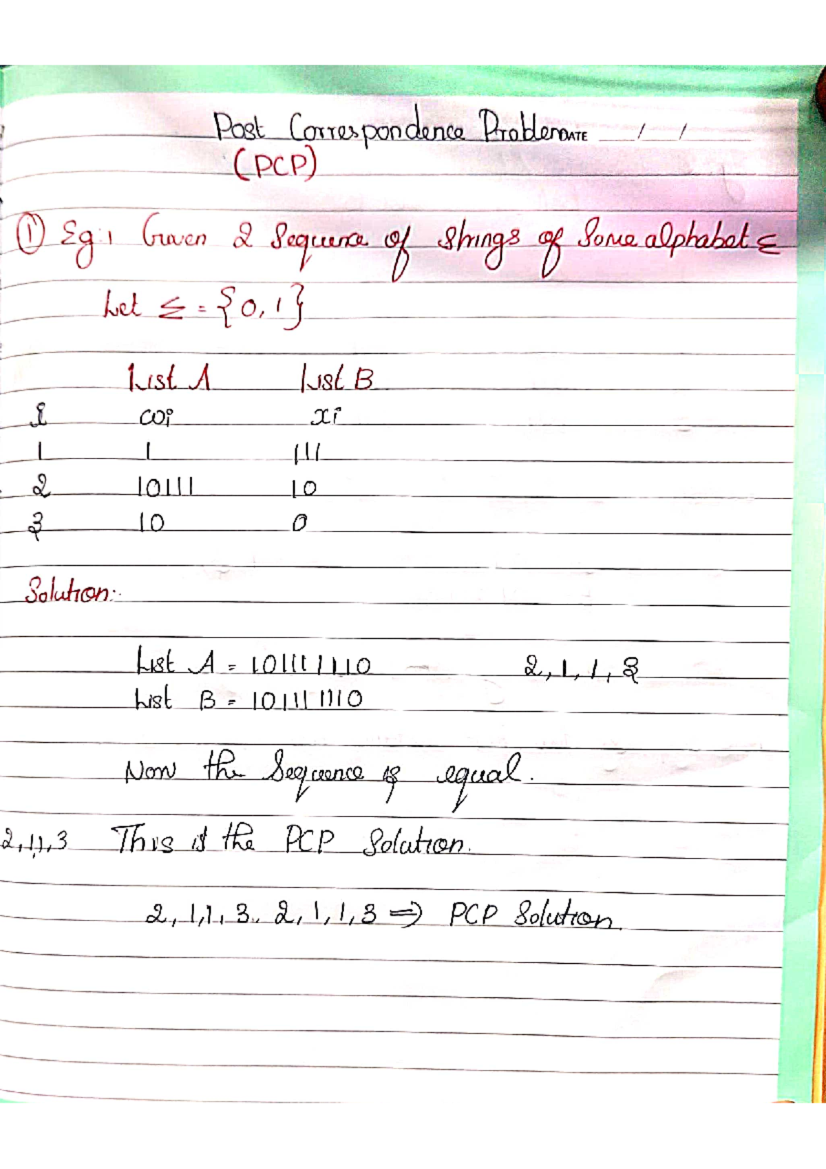 TOC unit 5 - Toc unit 1 - computer science and engineering - Studocu