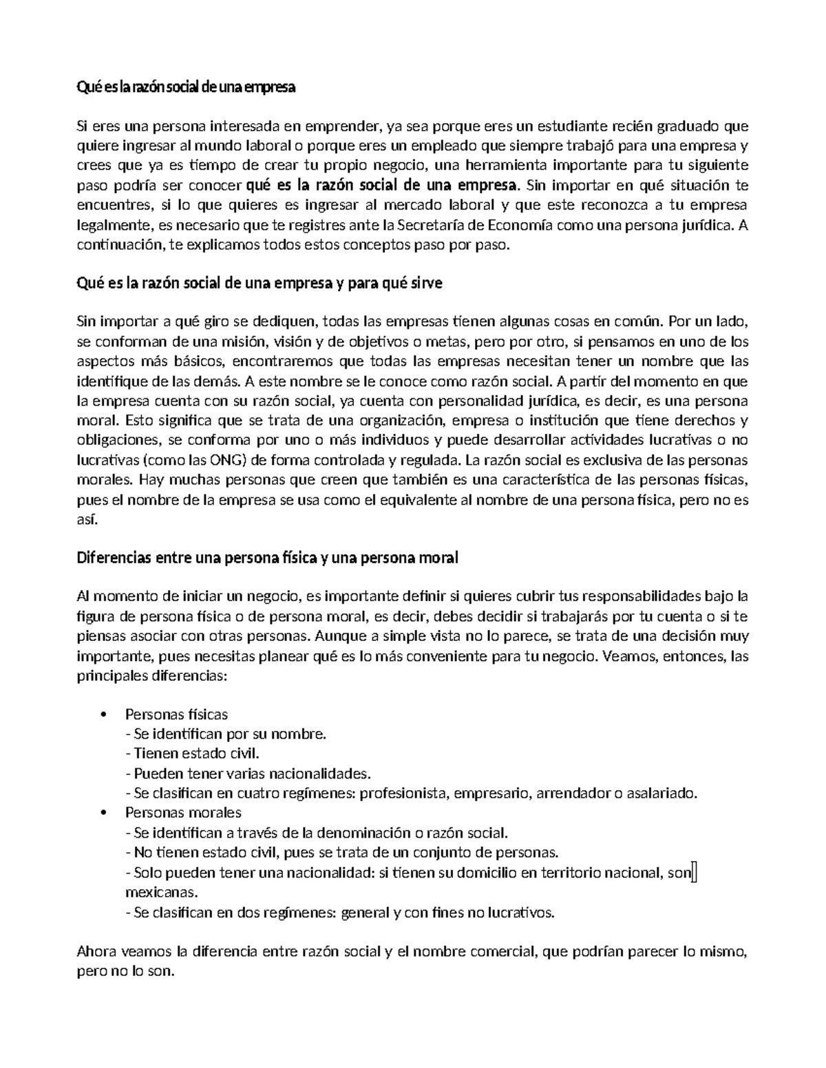 Qué es la razón social de una empresa - Sin importar en qué situación ...