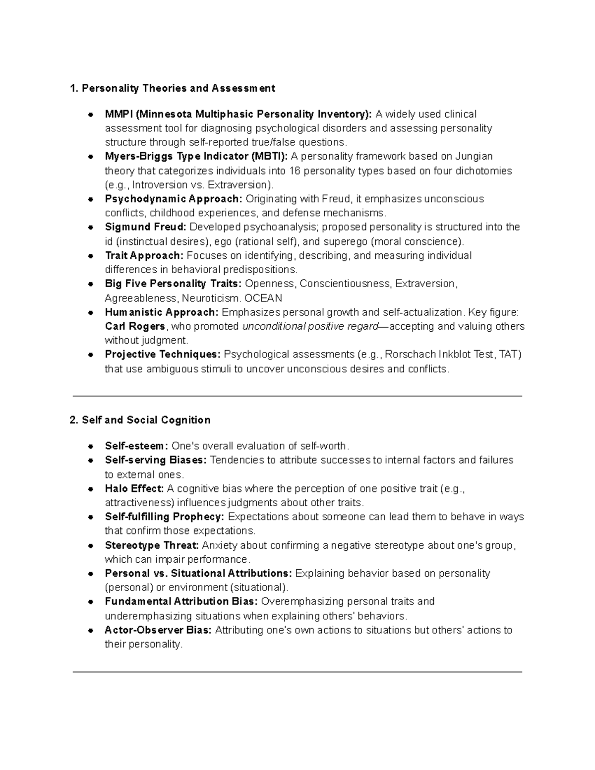 Psychology Exam 3 Study Guide: Key Theories & Concepts Overview - Studocu