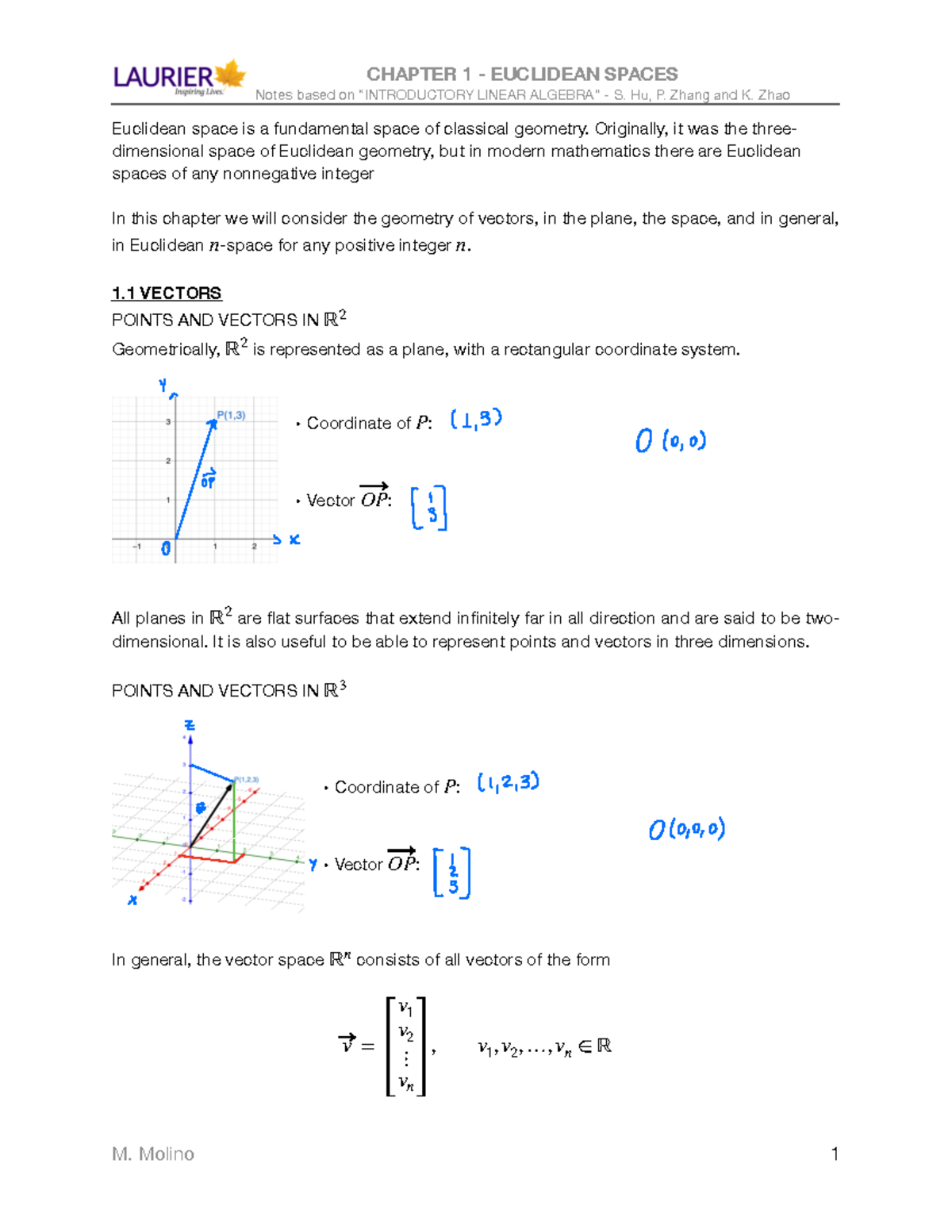 May 2 - Notes - Practice material for the course. - Notes based on ...