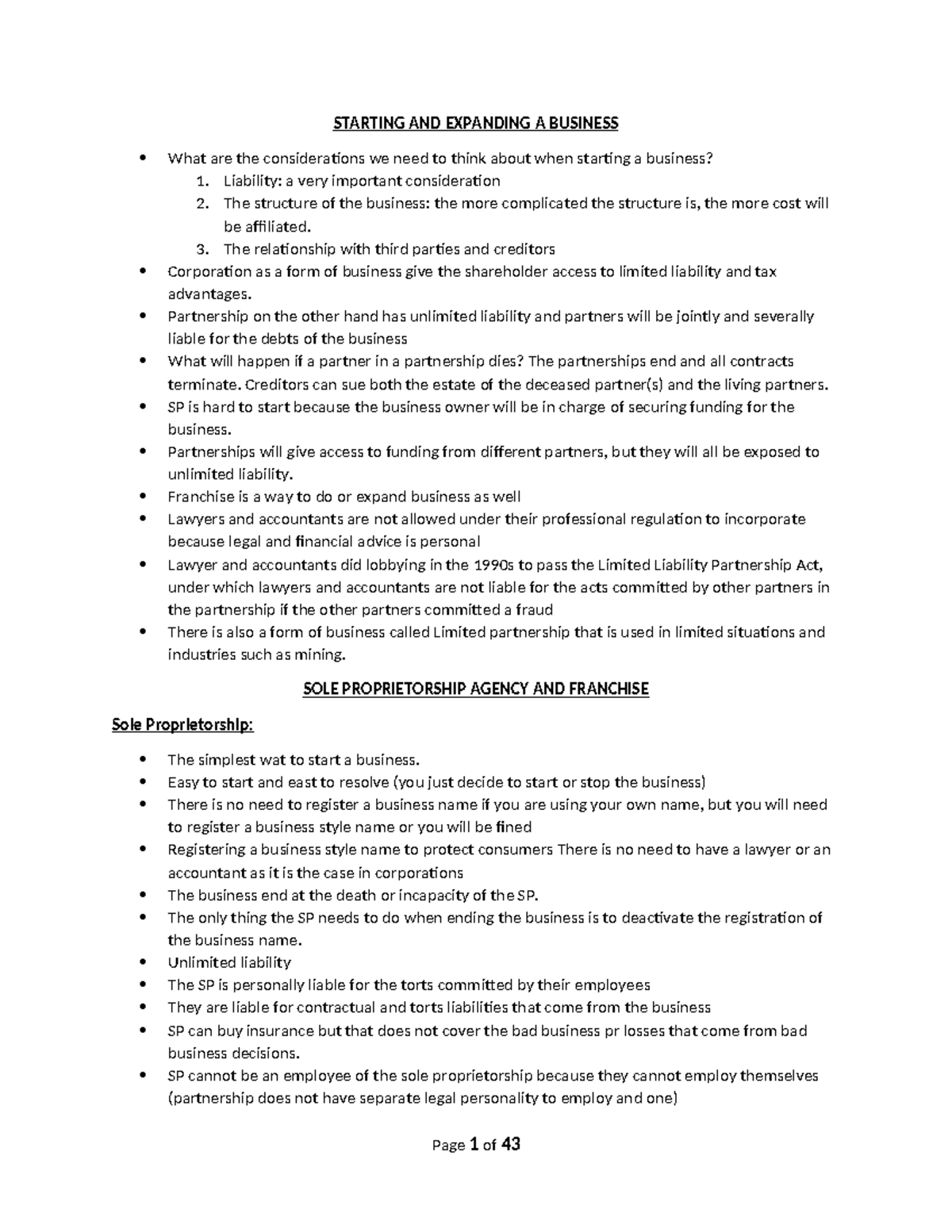 BA - Starting and Expanding a Business: Key Considerations and ...