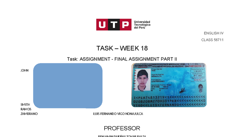 ENGLISH IV CLASS 56711 FINAL ASSIGNMENT PART II INTERVIEW TRANSCRIPT ...