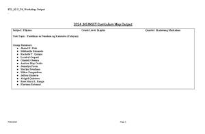 Curriculum Map Filipino 7 Q3 - Archdiocese of Palo ST. JOSEPH HIGH ...